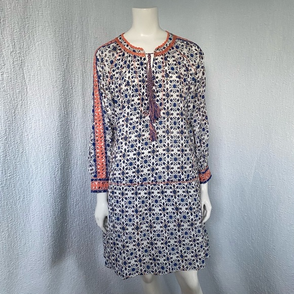 Roller Rabbit | Dresses | Roller Rabbit Floral Embroidered A Line Midi ...